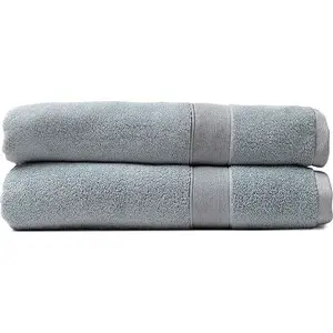 Cozy Earth Luxe Set Of 2 Bath Towels - Harbor Mist