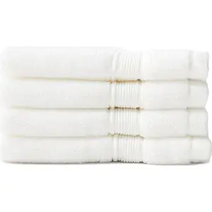 Cozy Earth Luxe Set Of 4 Washcloths - White