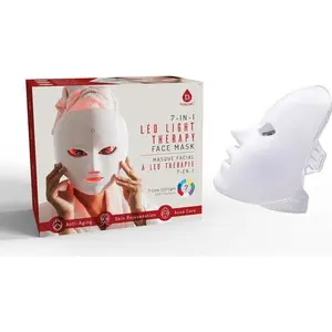 PURSONIC Led Light Therapy Face Mask 7 Color Skin Care Mask For Acne, Anti-aging - White