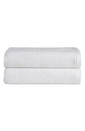 Cozy Earth 2-pack Waffle Hand Towel - White