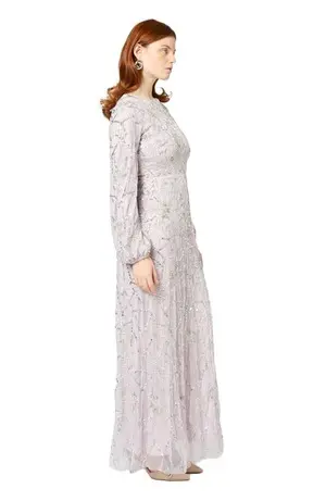 MARYISA Embellished Maxi Dress - Lilac