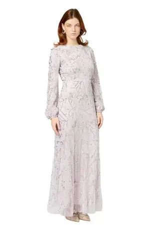 MARYISA Embellished Maxi Dress - Lilac