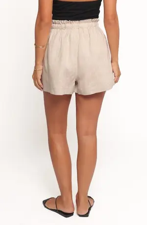 PETAL & PUP Relaxed Fit Linen Blend Shorts