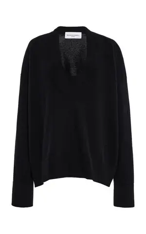 Brandon Maxwell The Rivers Cashmere Sweater Black