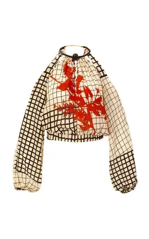 Silvia Tcherassi Elke Silk Top Multi