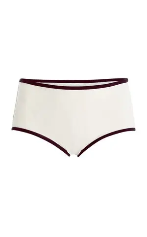 FOLLOW SUIT The Bowie Boyshort Bikini Bottom Ivory