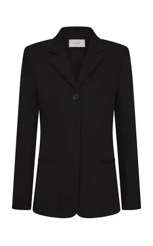 ST. AGNI Tailored Wool Blazer - Black