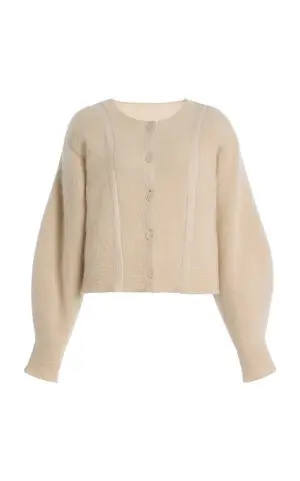 BY MALENE BIRGER Pernille Mohair-blend Cardigan - Off-white