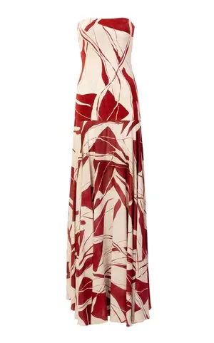Silvia Tcherassi Muriel Strapless Maxi Dress - Multi