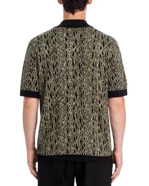 Hugo Sgeo Short Sleeve Knitted Jacquard Shirt