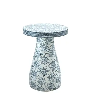 TOV FURNITURE Halio Shell Side Table - Blue
