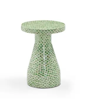 TOV FURNITURE Halio Shell Side Table - Green