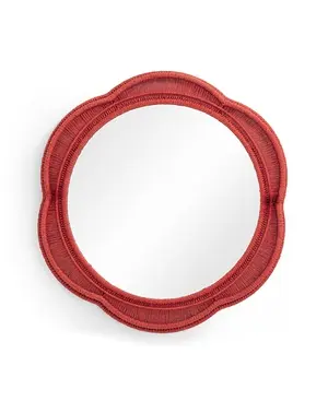 TOV FURNITURE Zeva Wall Mirror - Red