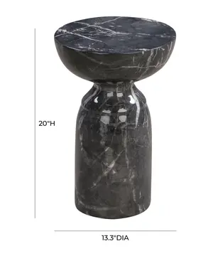 TOV FURNITURE Rue Marble Side Table