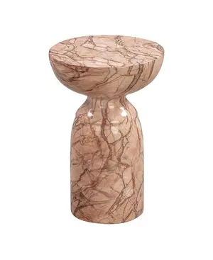 TOV FURNITURE Rue Marble Side Table - Sunset