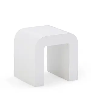 TOV FURNITURE Hump Side Table - White