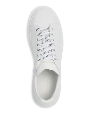 Alexander McQueen Oversized Leather Sneakers - Bone/crystal