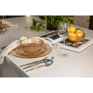 FORTESSA Archie Ginger Gold Dinner Plate, Set Of 4