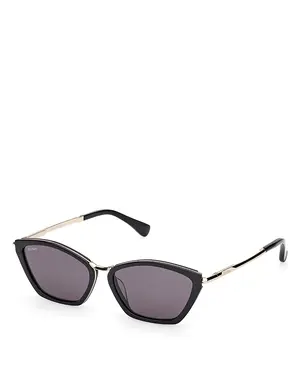 Max Mara Cat Eye Sunglasses, 54mm - Black/smoke