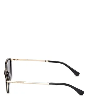 Max Mara Cat Eye Sunglasses, 54mm - Black/smoke