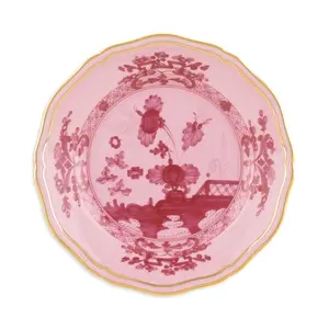 GINORI 1735 Flat Bread Plate Cm 16 In. 6 1/2 Impero Pink