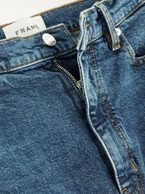 FRAME High Rise Wide Leg Jeans