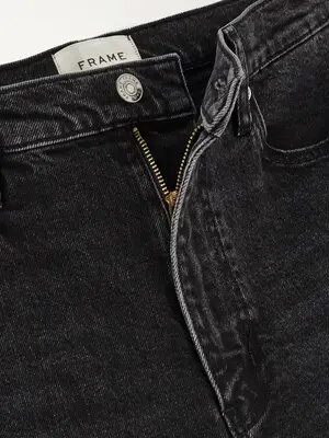 FRAME The Wide Cropped High-rise Wide-leg Jeans