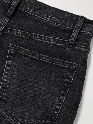 FRAME The Wide Cropped High-rise Wide-leg Jeans