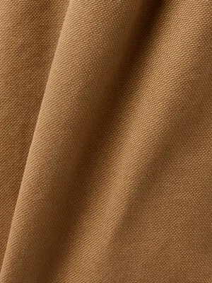 Chloé Pleated Cotton-canvas Straight-leg Trousers - Brown