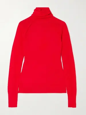 Victoria Beckham Laye Merino Wool Turtleneck Top