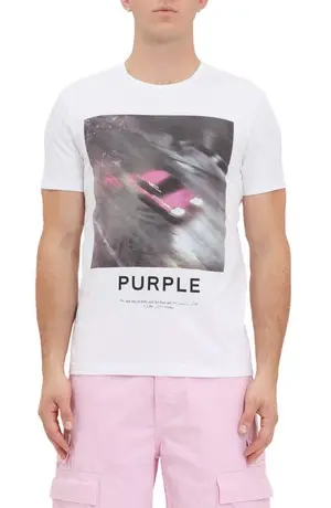 PURPLE BRAND Clean Jersey Graphic T-shirt