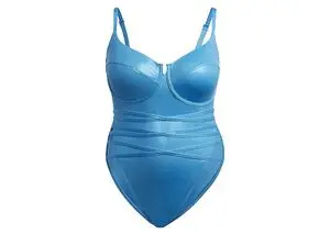 Adidas Ivy Park One-piece Swimsuit - Shock Cyan