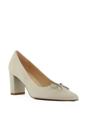 PETER KAISER Bow-detail Block-heel Pumps