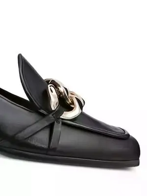 HOGL Alley Block-heeled Loafers - Black