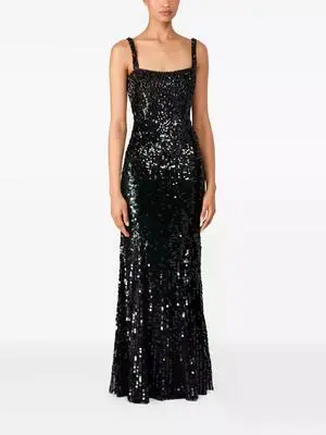 Jenny Packham Mirabeau Sequin-embellished Maxi Dress - Black
