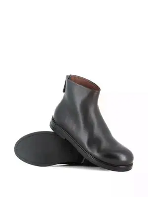Marsèll 30mm Zucca Zeppa Leather Ankle Boots - Black