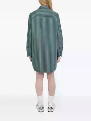 Zadig&Voltaire Striped Shirt Mini Dress - Green