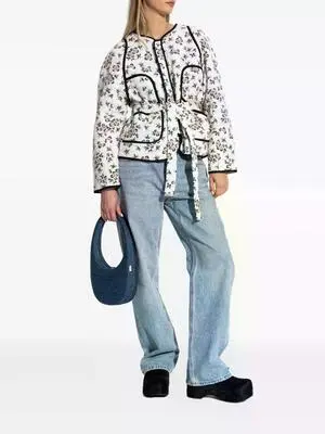 Munthe Floral-print Belted Jacket