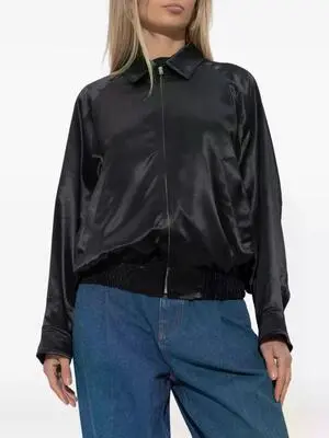 Marni Satin Bomber Jacket - Black