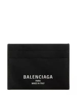 Balenciaga Logo-print Card Holder - Black