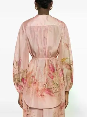 Zimmermann Cascadian Blouse - Pink