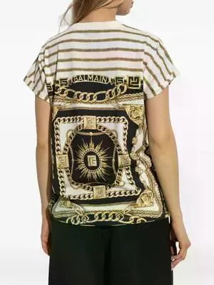 Balmain Baroque-pattern T-shirt
