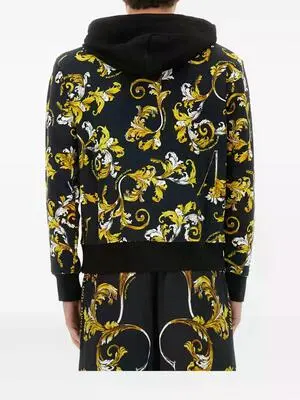 Versace Barocco-print Zip-up Hoodie