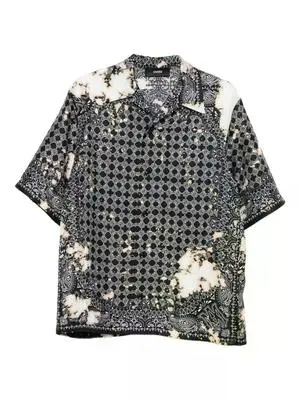 Amiri Silk Bandana-print Shirt - Black