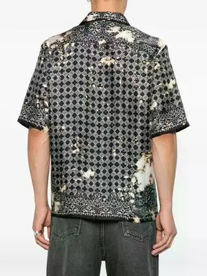 Amiri Silk Bandana-print Shirt - Black