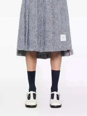 Thom Browne Pleated Tweed Midi Skirt