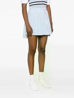 Thom Browne Pleated Tweed Midi Skirt
