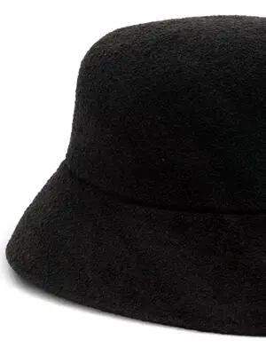 KANGOL Logo-embroidered Bucket Hat - Black