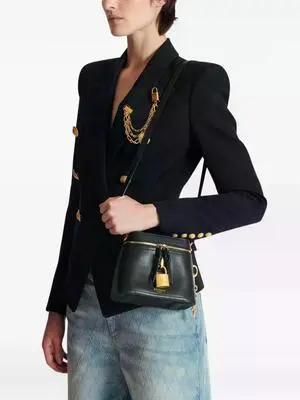 Balmain Pulse Vanity Leather Tote Bag