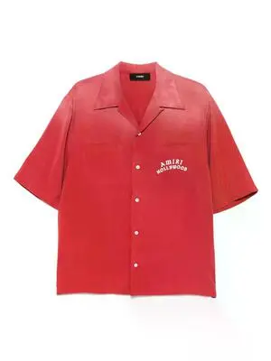 Amiri Hollywood Bowling Shirt - Red